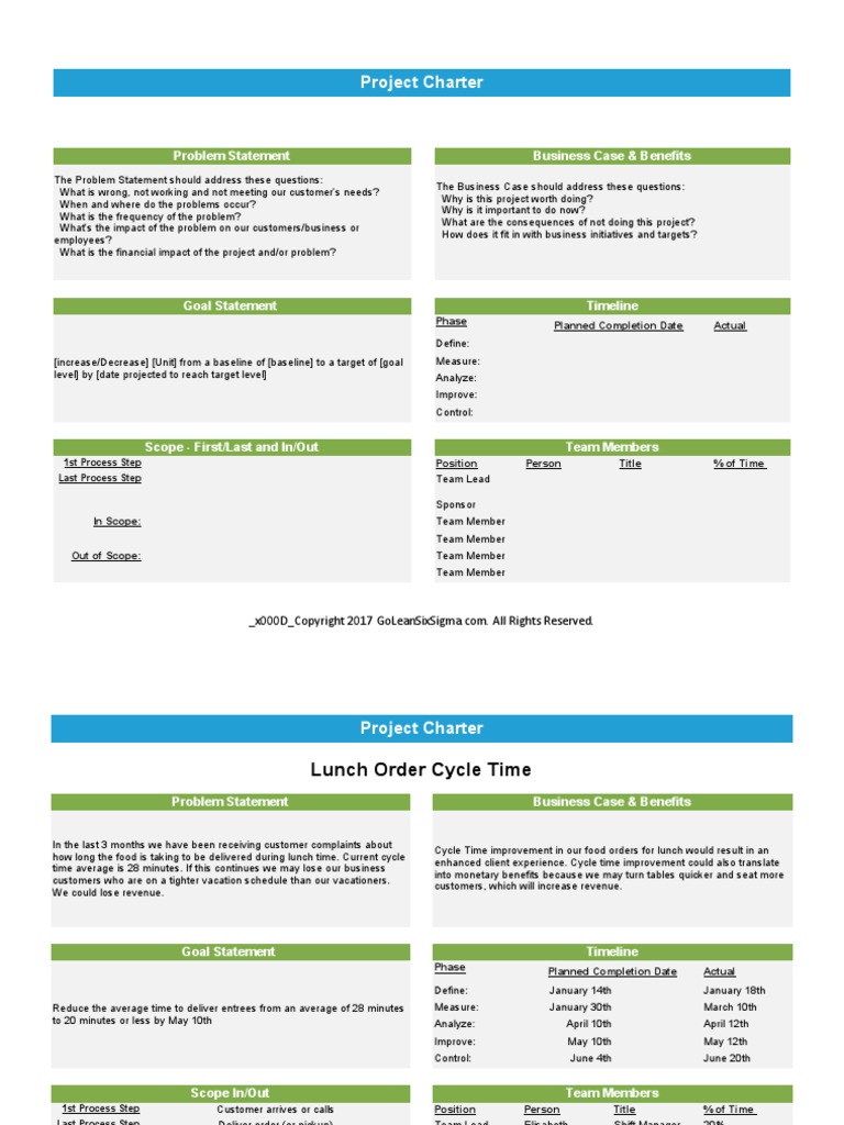 Project Charter: Problem Statement Business Case & Benefits | Download ...