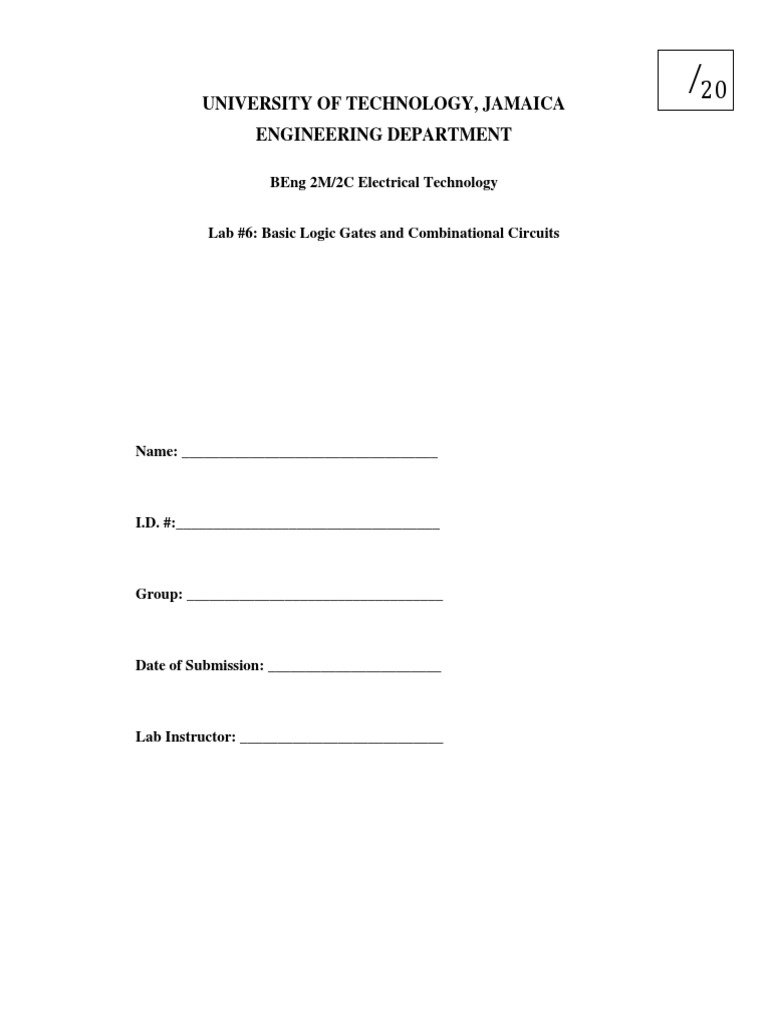 Lab 5 Basic Logic Gates | PDF | Logic Gate | Electronic Circuits