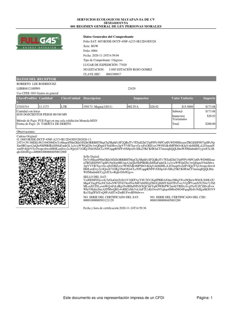 Cfdi PDF | PDF | Pagos | Business