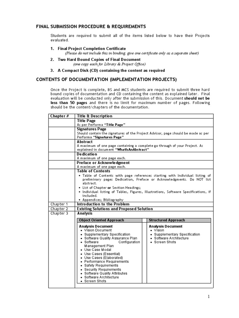 Final Submission Guidelines | PDF | Software Quality | Use Case