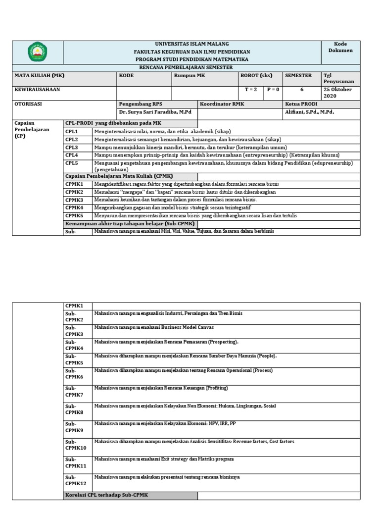 RPS Business Plan | PDF