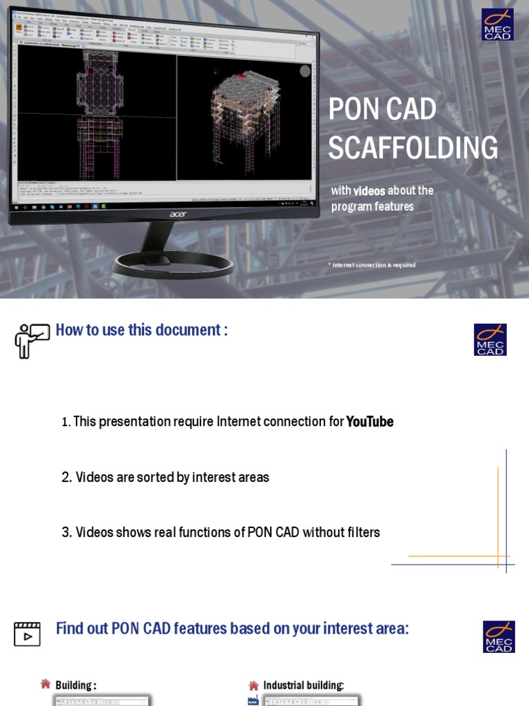 PON CAD Scaffolding Software Overview | PDF | Computer Aided Design ...