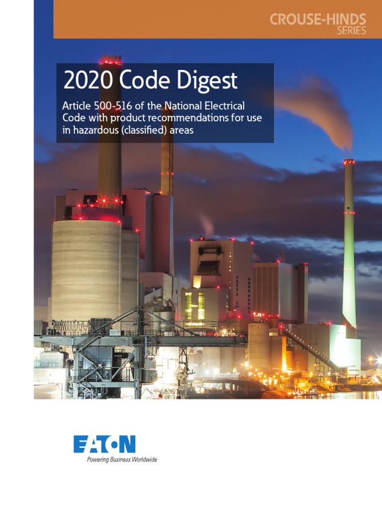 Crouse Hinds Codedigest2020 | PDF | Electrical Engineering ...