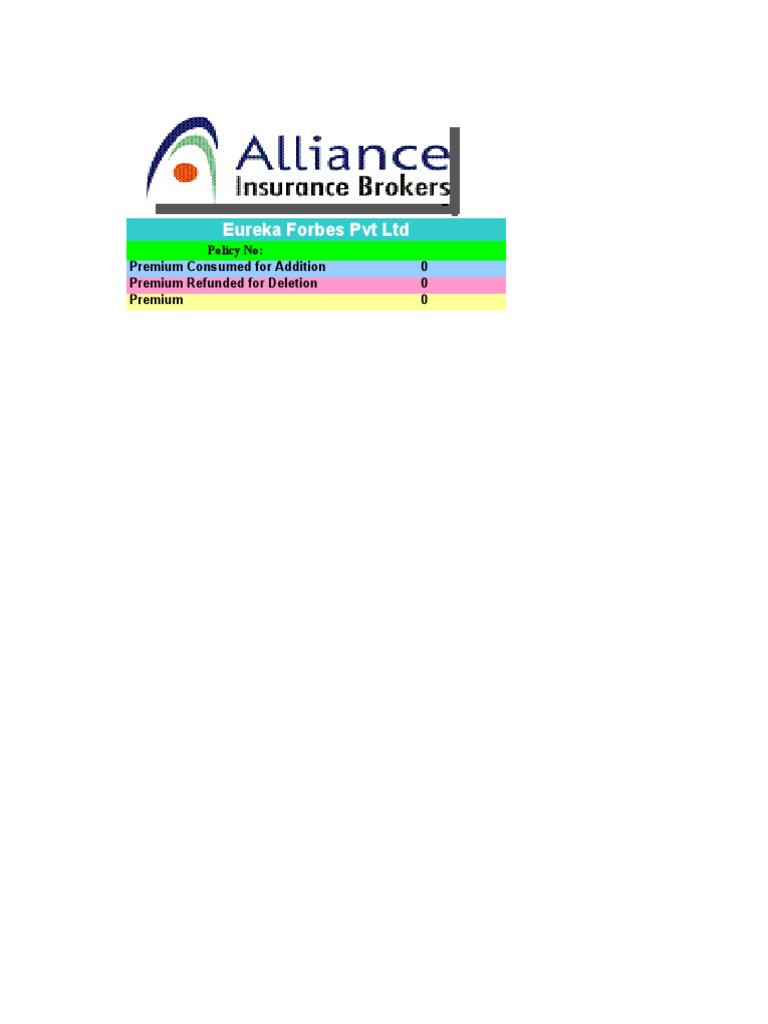 Addition-Deletion Format | PDF | Insurance | Financial Risk