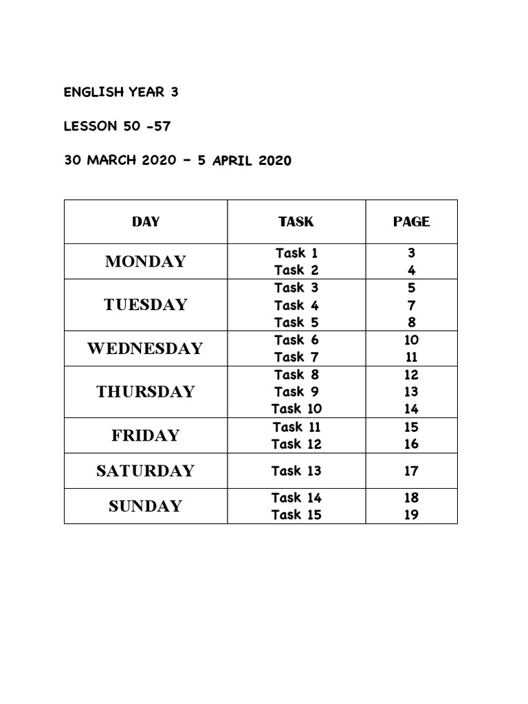 Module English Year 3 | Download Free PDF | Sports
