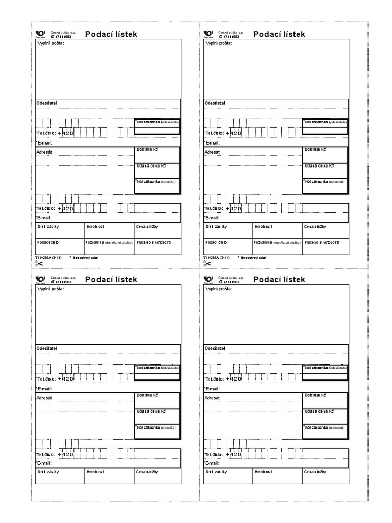 Podaci-Listek-Vpis - Kopie | PDF