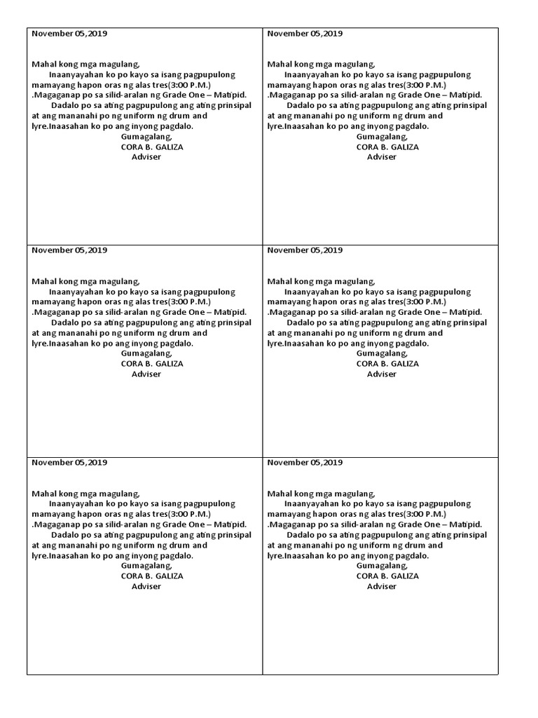 Drum N Lyre Invitation Letter | PDF