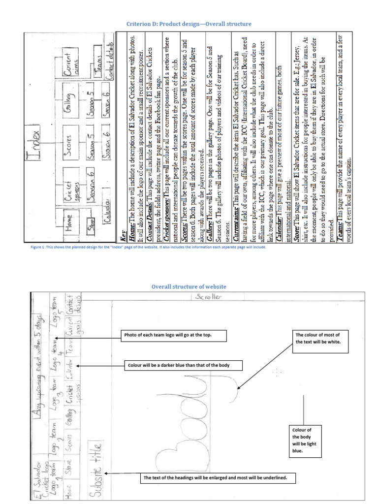 Criterion D: Product Design-Overall Structure | PDF | Page Layout ...