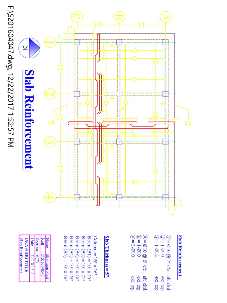 Slab Reinforcement Landscape | PDF