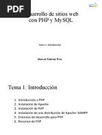Formulario XAMPP PHP HTML | PDF | Php | Servidor HTTP Apache