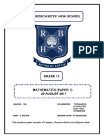 Grade 12 2018 February-March Maths Paper 1 | PDF