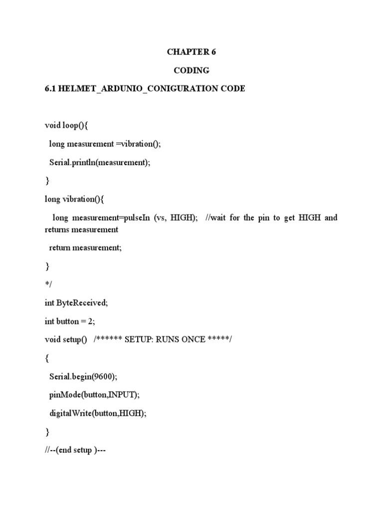 Coding Screenshots Smart Helmet | Download Free PDF | Electronics ...