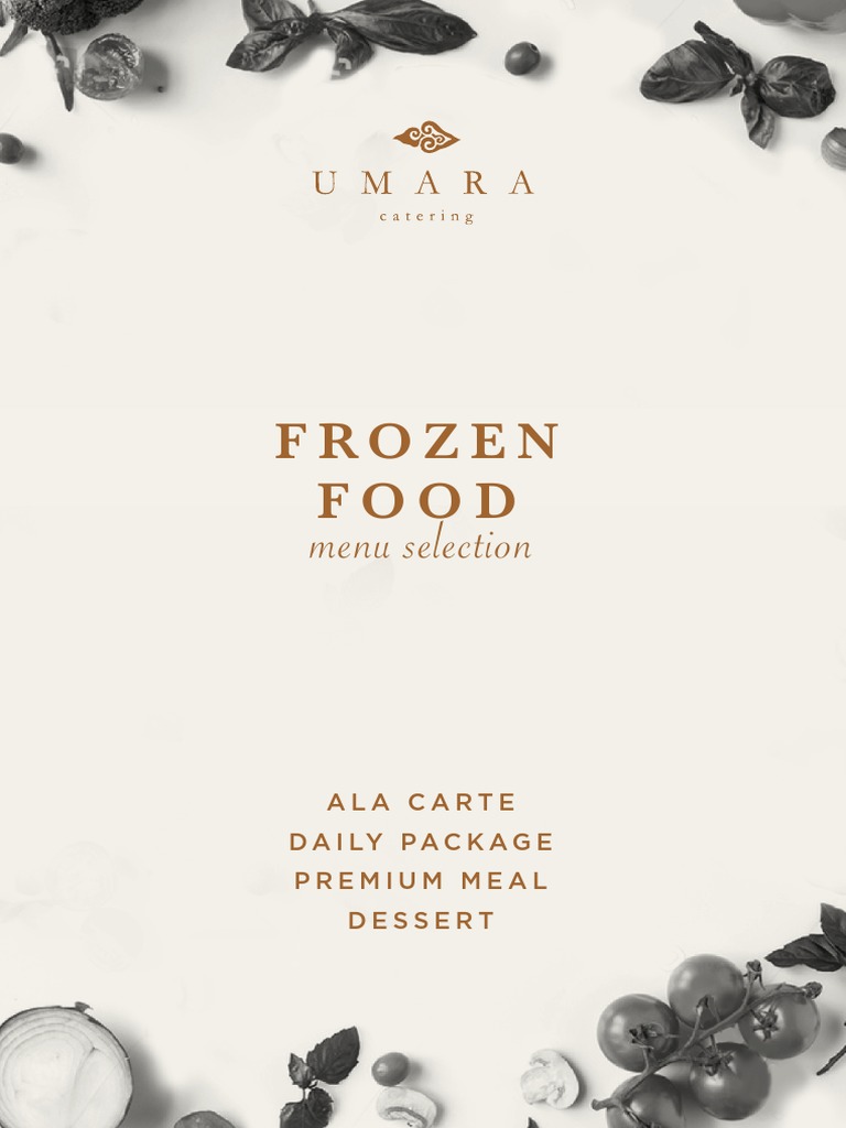 Frozen Food Menu | PDF | European Cuisine | Regional & Ethnic Food
