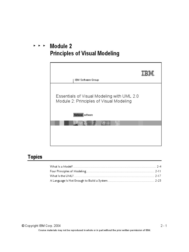 Principles of Visual Modeling: Topics | PDF | Unified Modeling Language ...