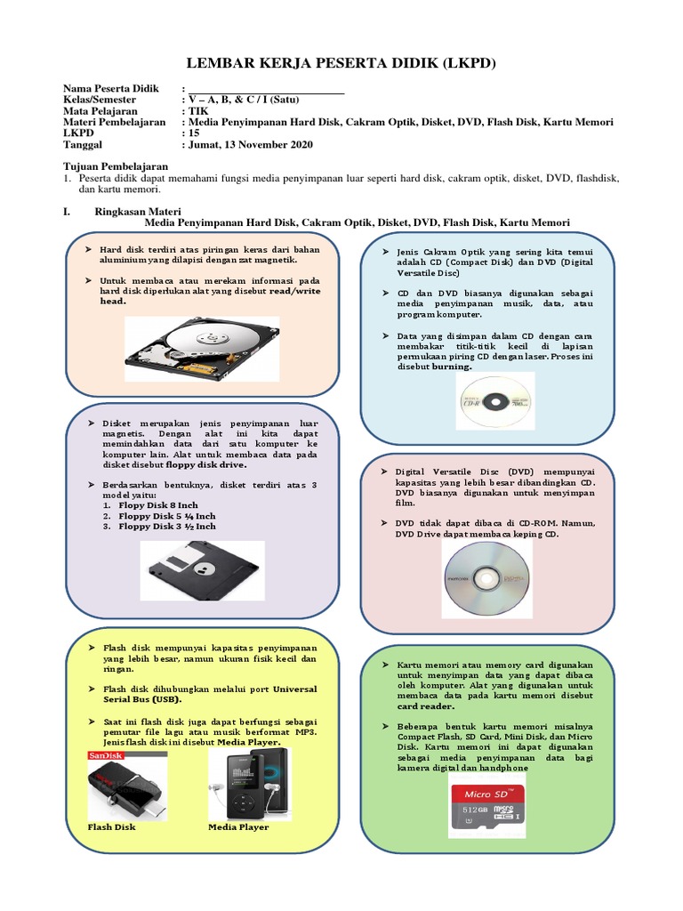 LKPD 15 TIK Kelas 5 | PDF