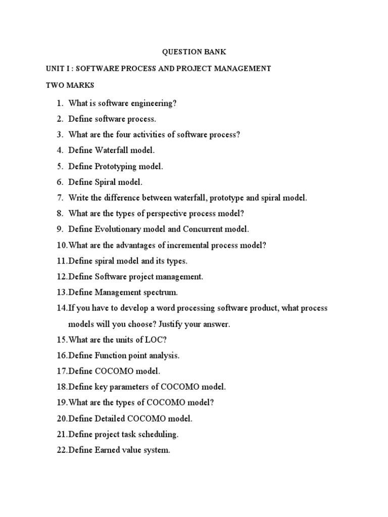 Software Engineering QUESTION BANK | PDF | Software Testing | Automated ...