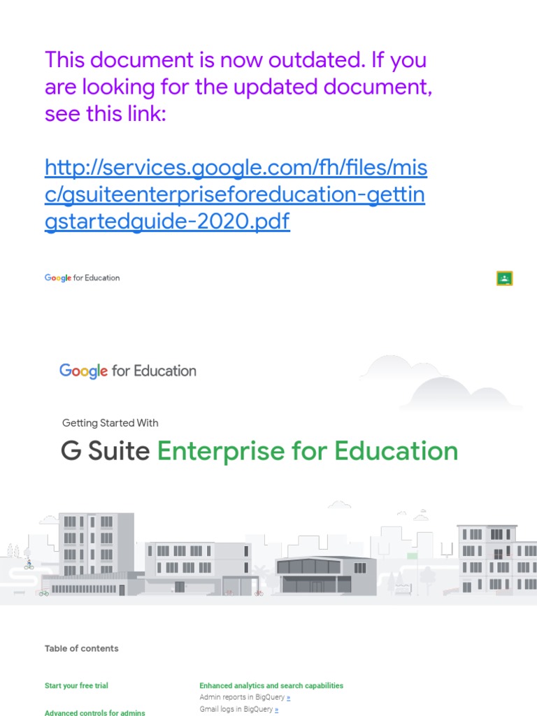 G Suite Enterprise For Education-Getting Started Guide | PDF | Gmail ...