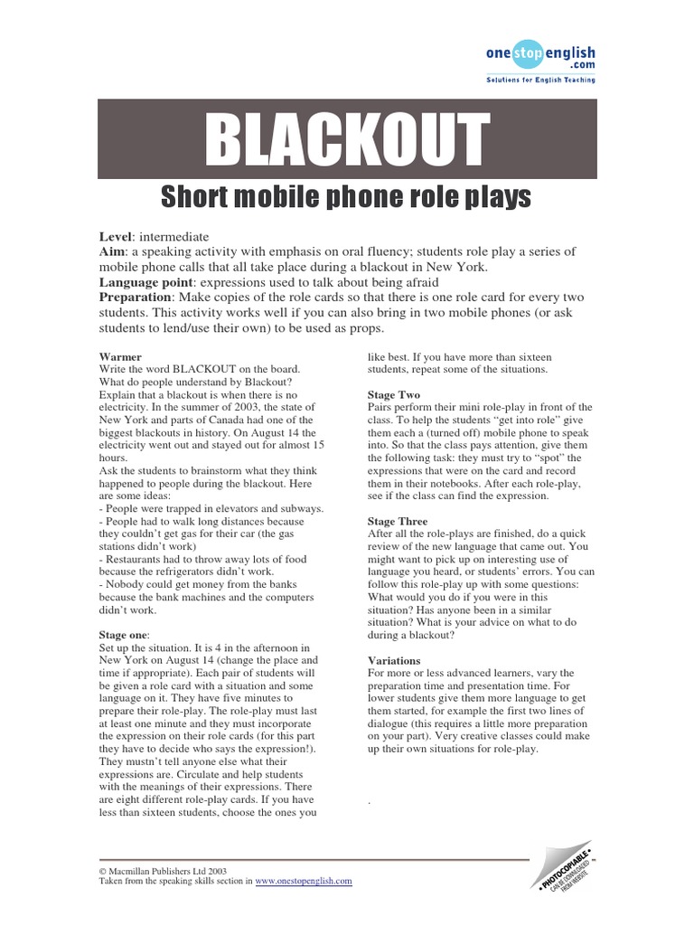 Blackout PDF | PDF