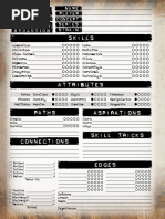 Transformers Character Sheet (Fillable) | PDF