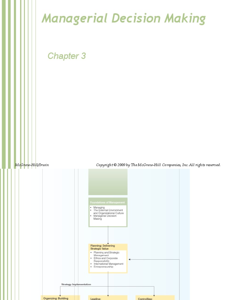 Managerial Decision Making: Mcgraw-Hill/Irwin | PDF | Bias | Decision ...