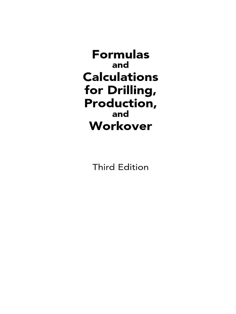 Drilling Production Calculations Guide | PDF | Art