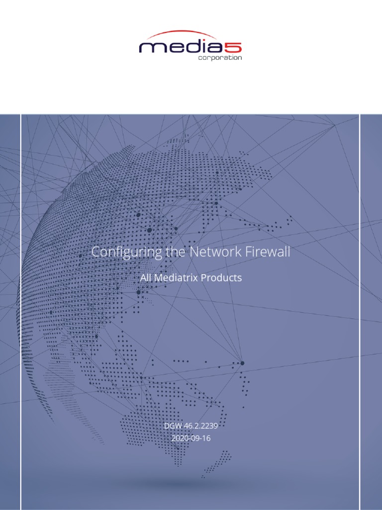 Configuring The Network Firewall | PDF | Port (Computer Networking) | Firewall (Computing)