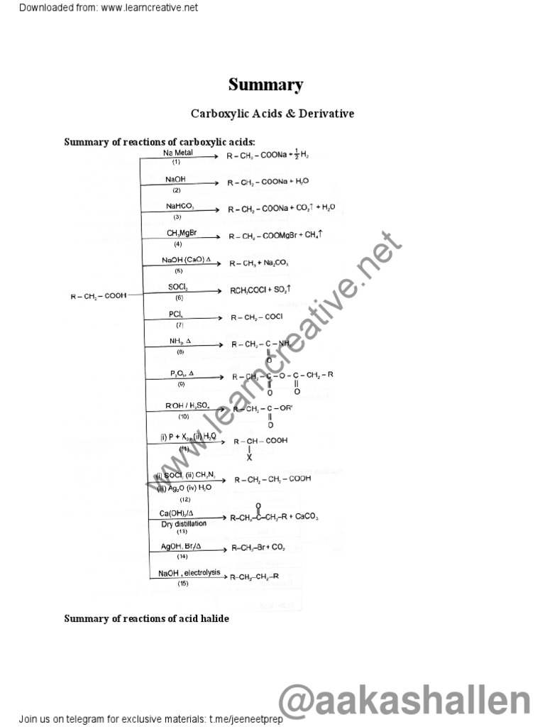 11.carboxylic Acids - Derivative | PDF | Ester | Acid