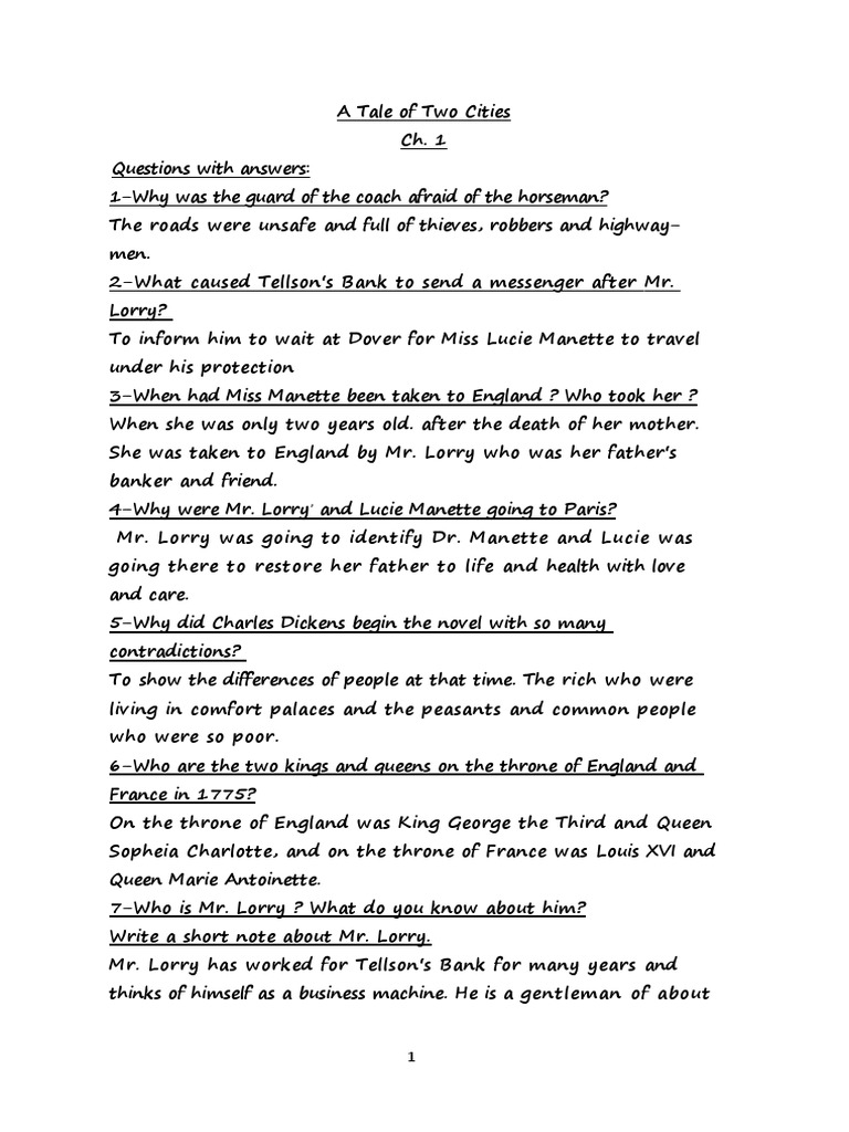 A Tale of Two Cities | PDF | A Tale Of Two Cities