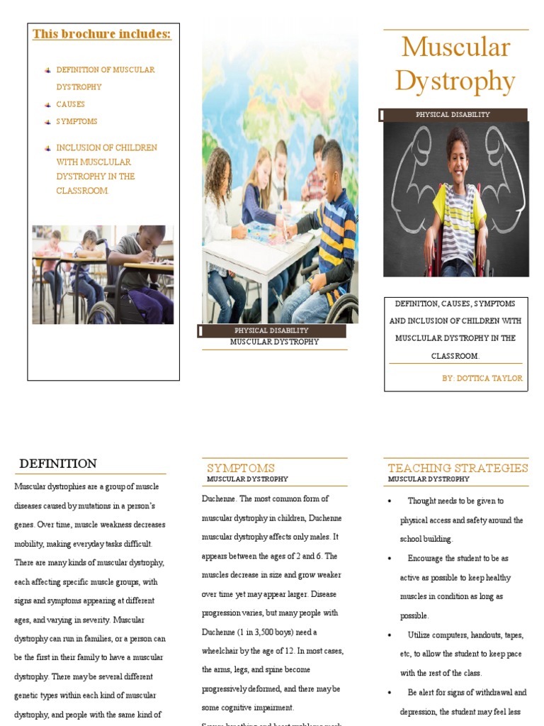Brochure Muscular Dystrophy | PDF | Muscular Dystrophy ...