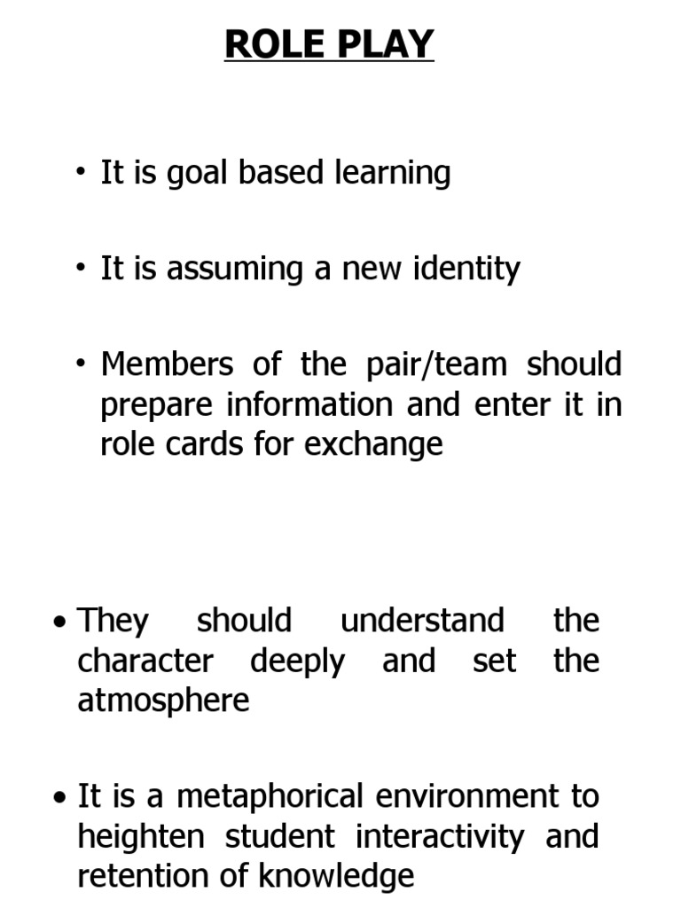 Role Play | PDF