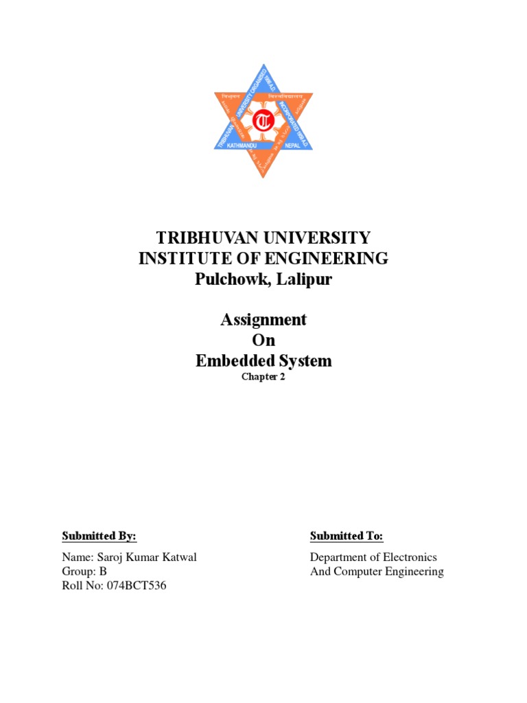 Tribhuvan University Institute of Engineering Pulchowk, Lalipur ...