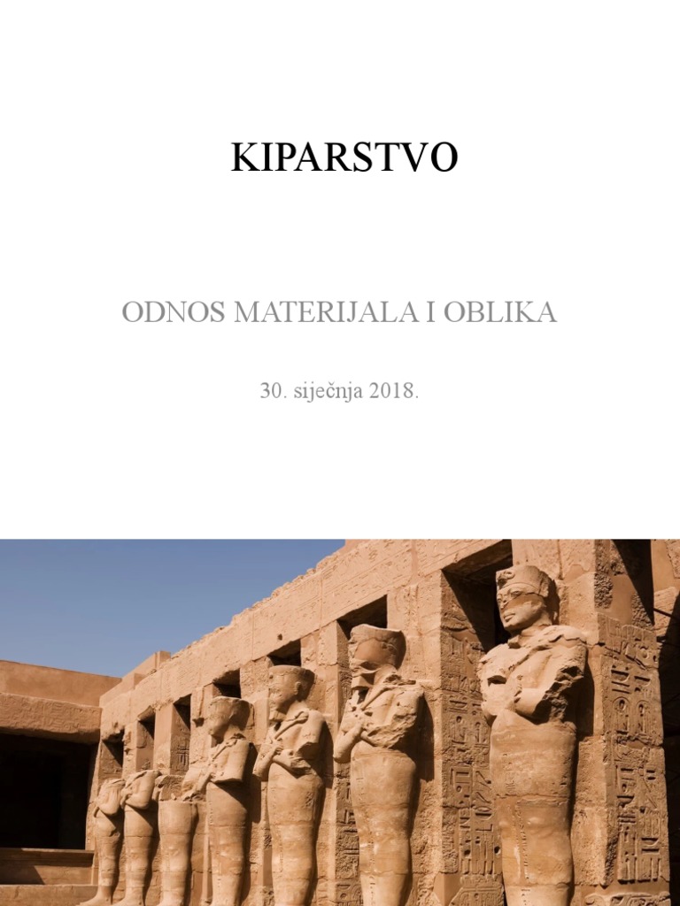 KIPARSTVO - Odnos Materijala I Oblika | PDF
