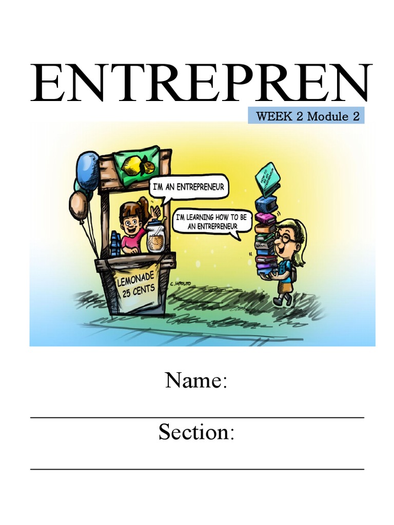Week 2 Entrep Module | PDF | Entrepreneurship | Competence (Human ...