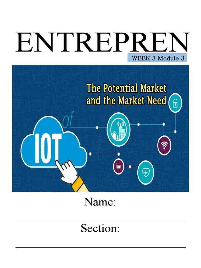 Week 3 Entrep Module | PDF | Entrepreneurship | Market (Economics)