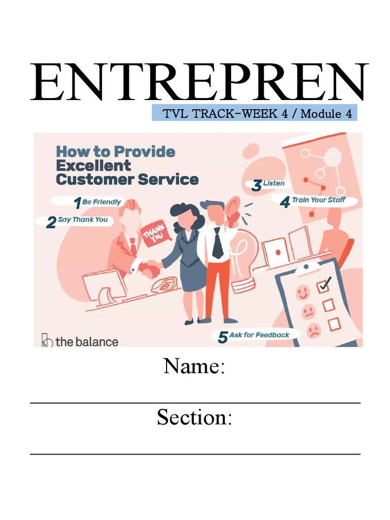 Week 4 Entrep Module | PDF | Product (Business) | Sales