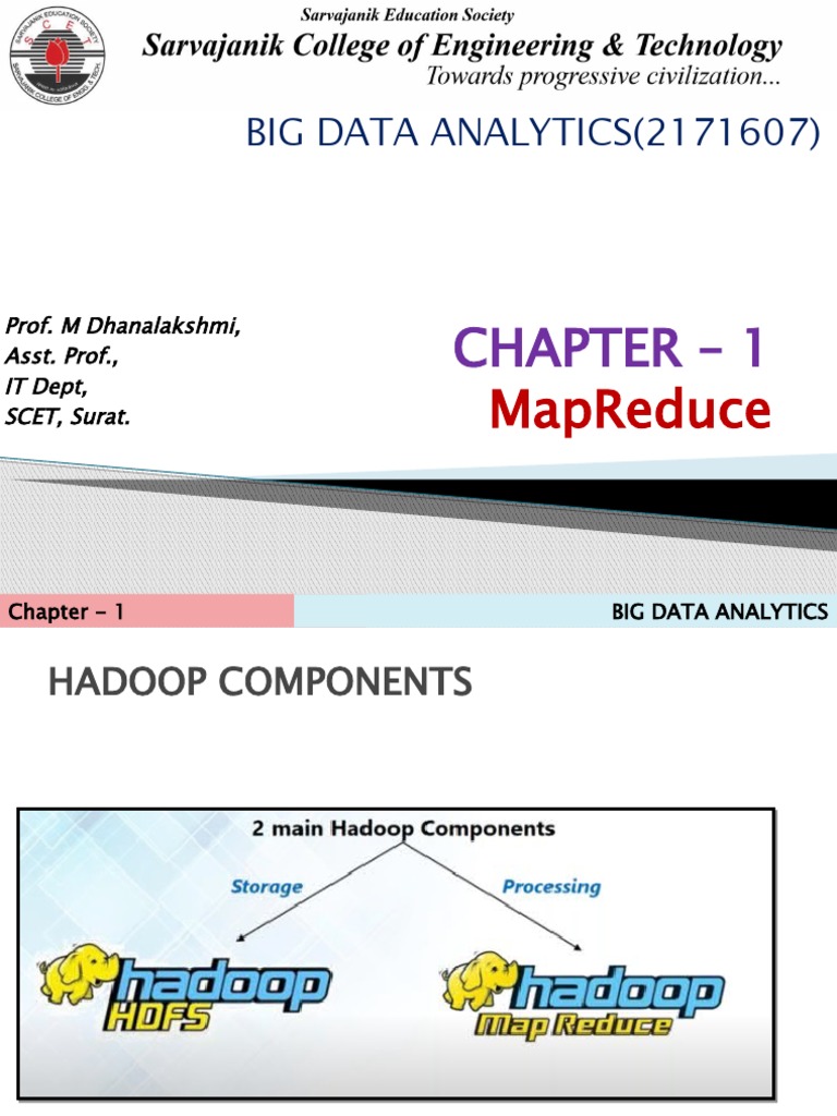 CHAPTER - 1 - MapReduce | PDF | Apache Hadoop | Map Reduce