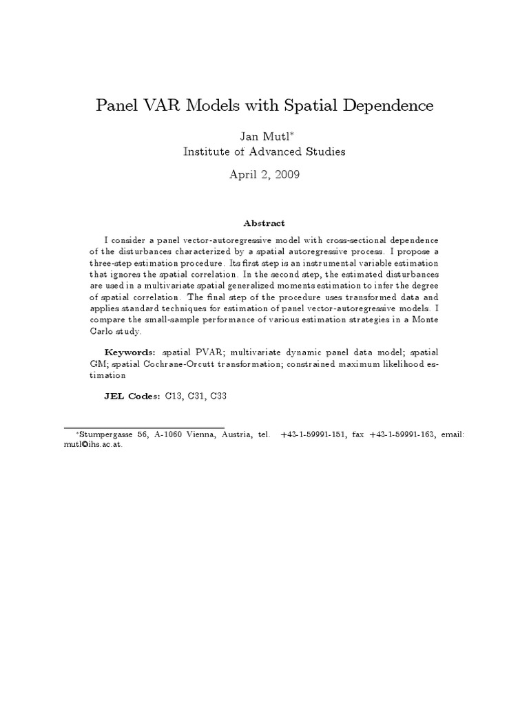 Modele VaR | PDF | Vector Autoregression | Variance