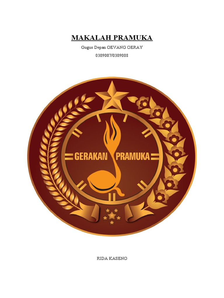 Sampul Makalah Pramuka Seno | PDF