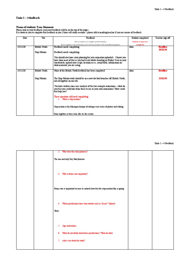 Tom Feedback | PDF | Focus Group | Cognition