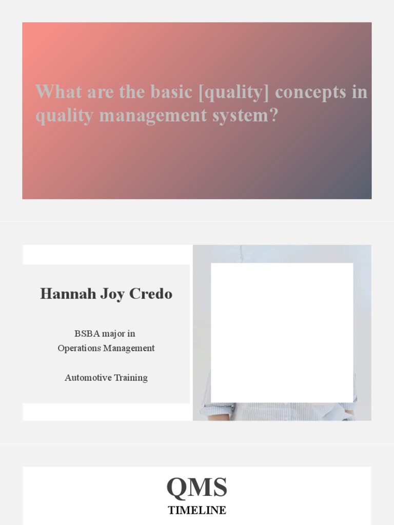 What Are The Basic (Quality) Concepts in Quality Management System ...