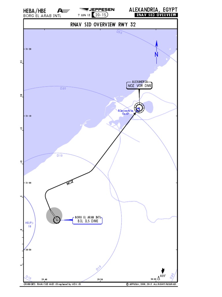 Heba/Hbe Alexandria, Egypt: Rnav Sid Overview Rwy 32 | PDF | Aviation ...