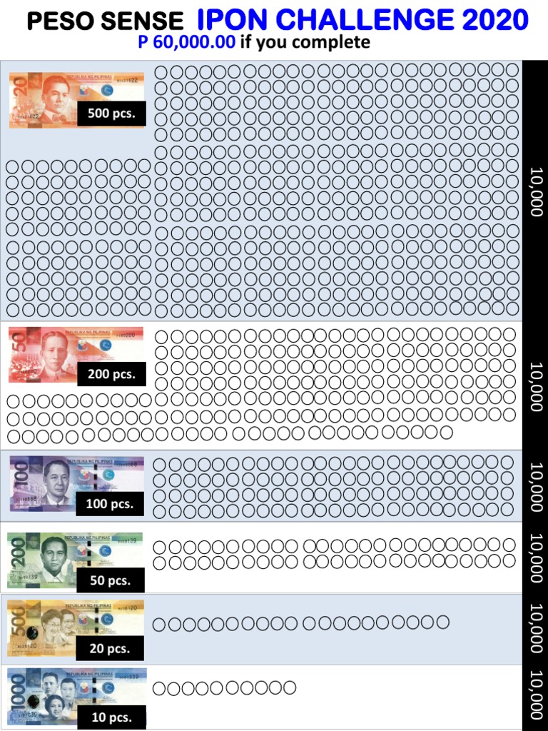 Ipon Challenge Printable | PDF