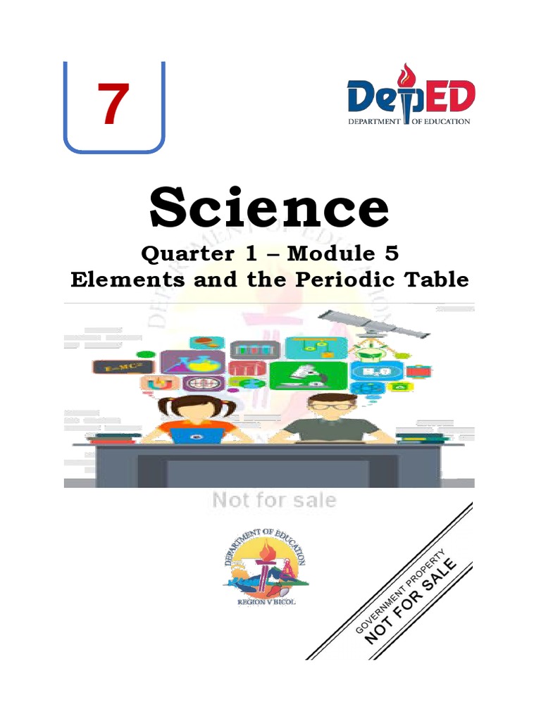 SLM 5 Grade 7 Sceince 1st Quarter Elements and The Periodic Table | PDF ...