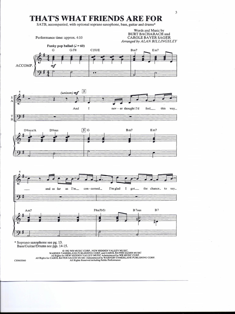 Thats What Friends Are For PDF | PDF