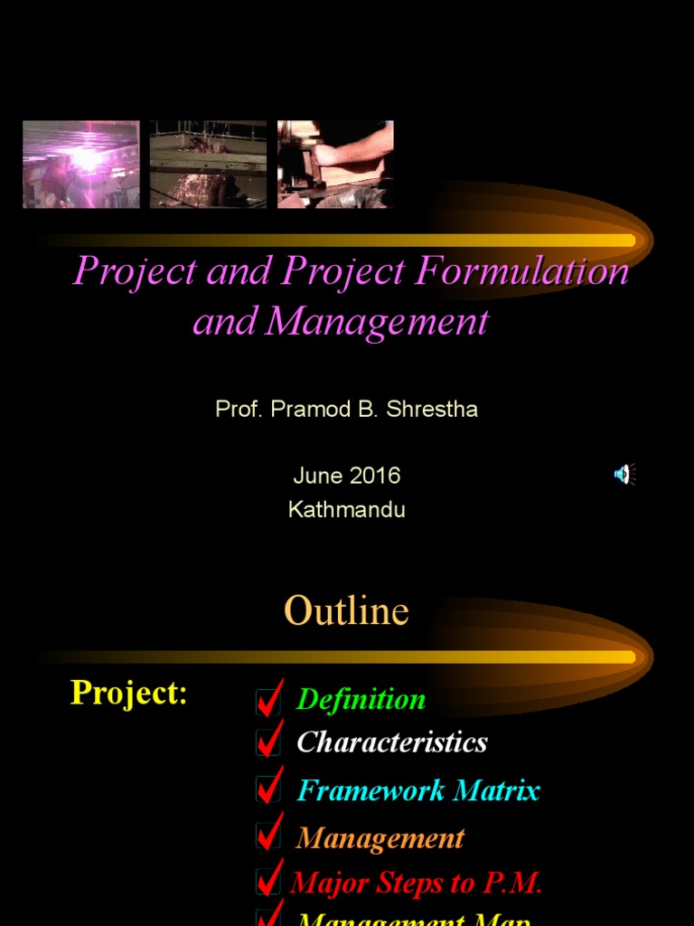 Project and Project Formulation and Management | PDF | Project ...