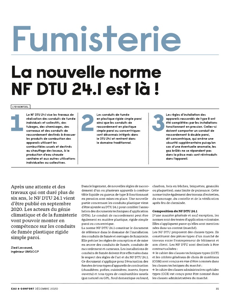 La Nouvelle Norme NF DTU 24.1 Est Là ! | PDF