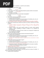 Topographic Map Quiz and Answers | PDF | Contour Line | Elevation