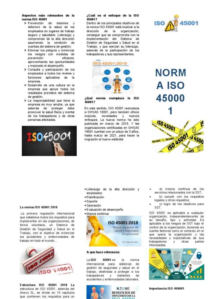 Iso 450001 - Semana 4 | Descargar gratis PDF | Política | Médico de ...