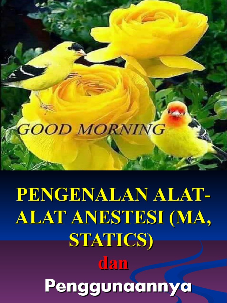 Mesin Anestesi Dan STATICS | PDF