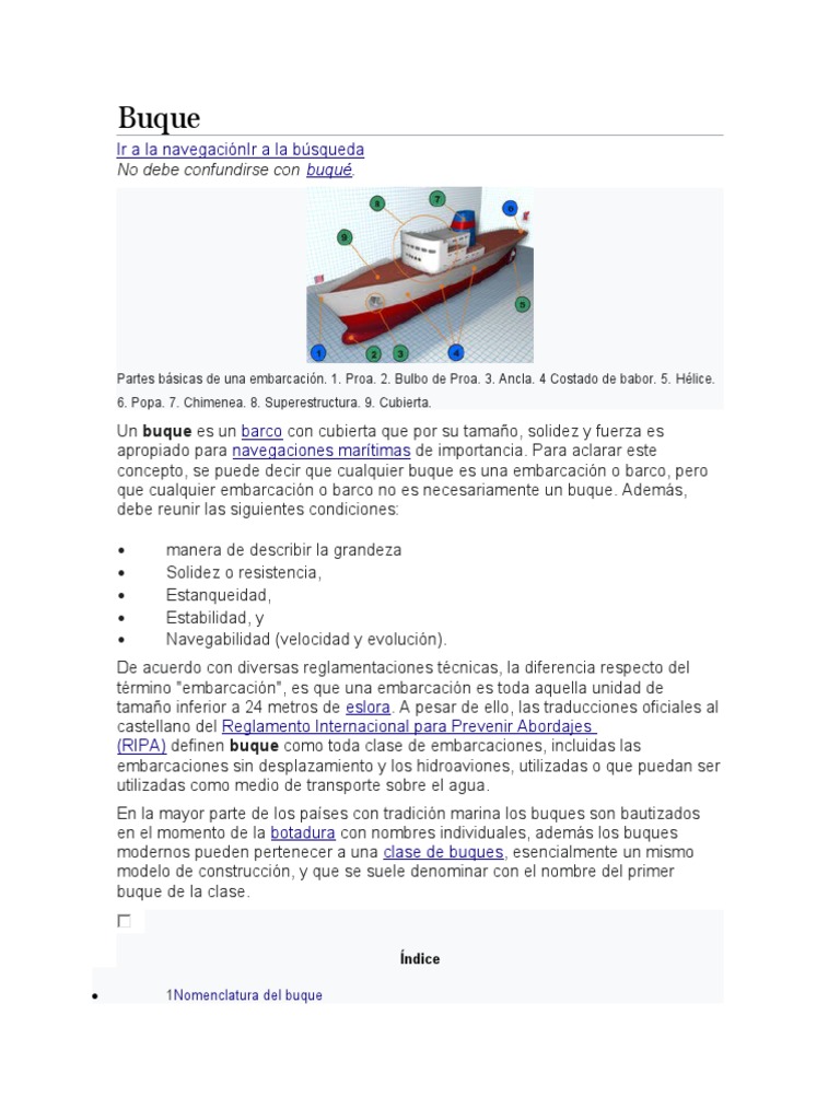 Buque | PDF | Buques | Barcos